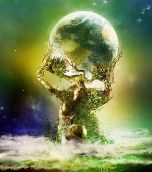 Mother earth, Spiritual art, Earth